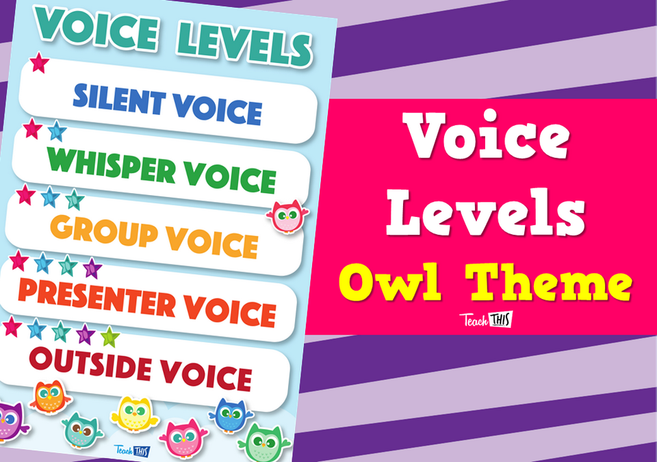 Voice Levels - Owl Theme :: Teacher Resources and Classroom Games ...