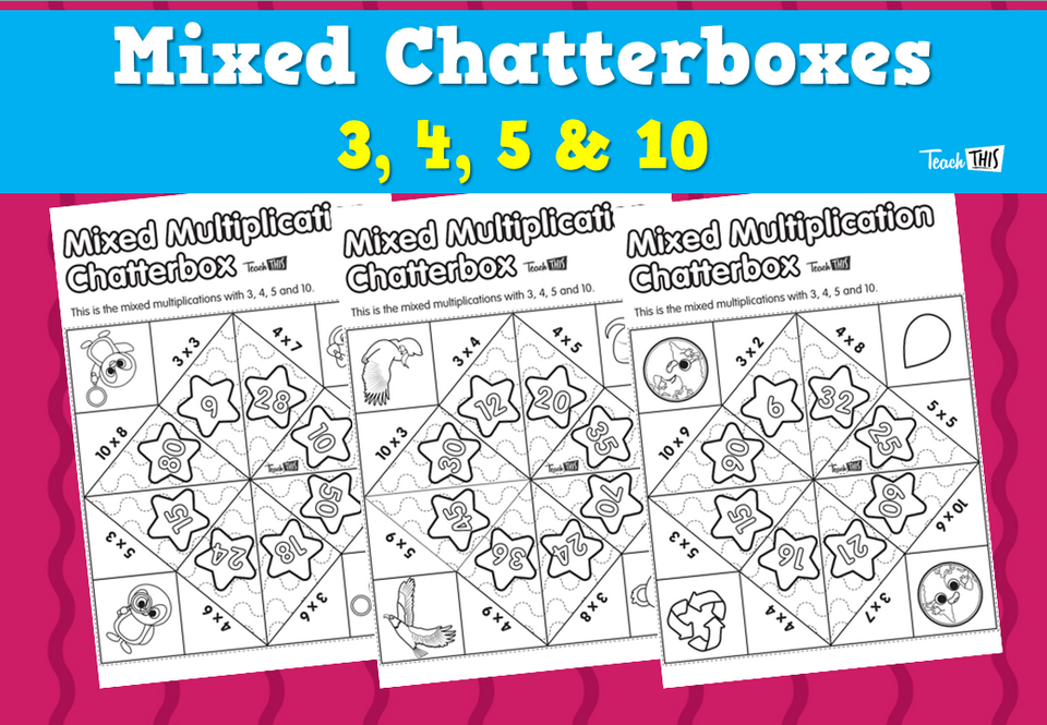 Mixed Chatterboxes- 3, 4, 5 & 10 :: Teacher Resources and Classroom ...