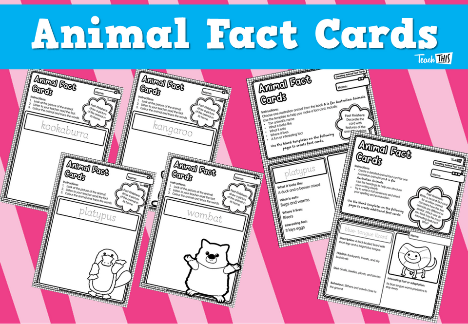 Animal Fact Cards :: Teacher Resources and Classroom Games :: Teach This