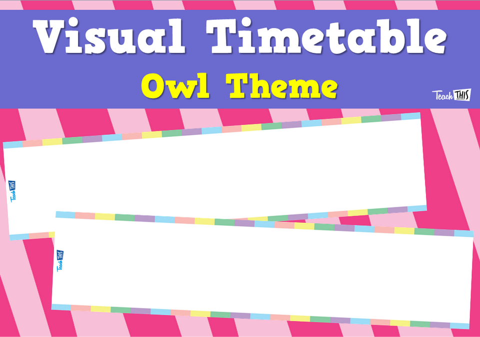 Visual Timetable - Owl Theme :: Teacher Resources and Classroom Games ...