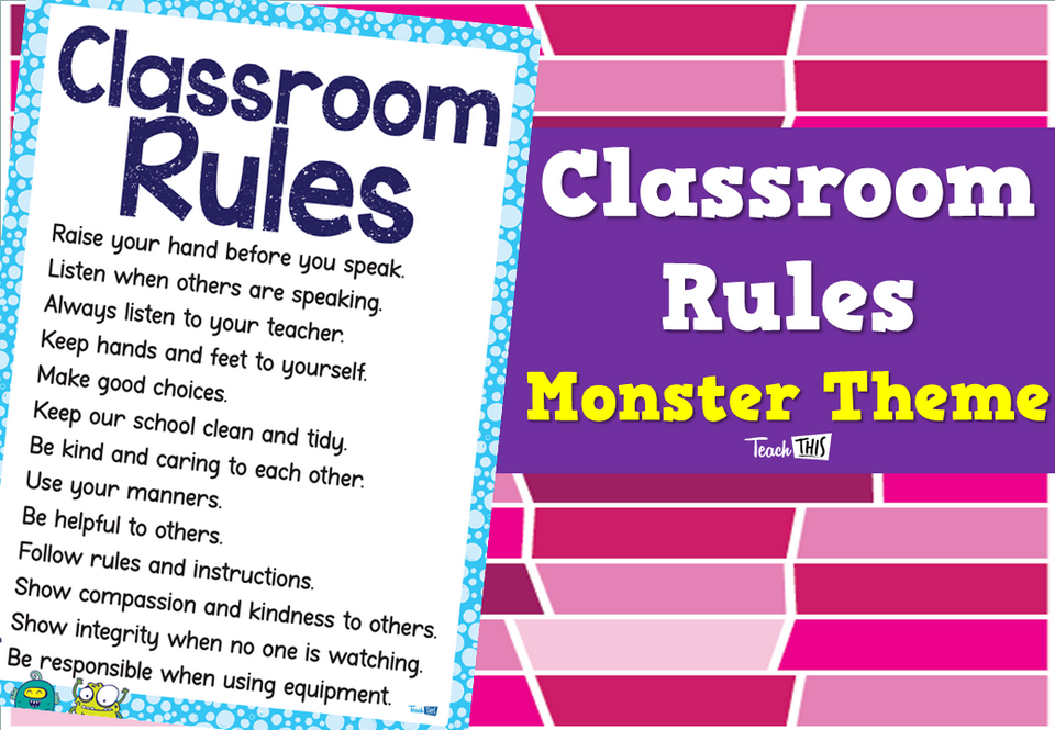 Classroom Rules - Monster Theme :: Teacher Resources and Classroom ...