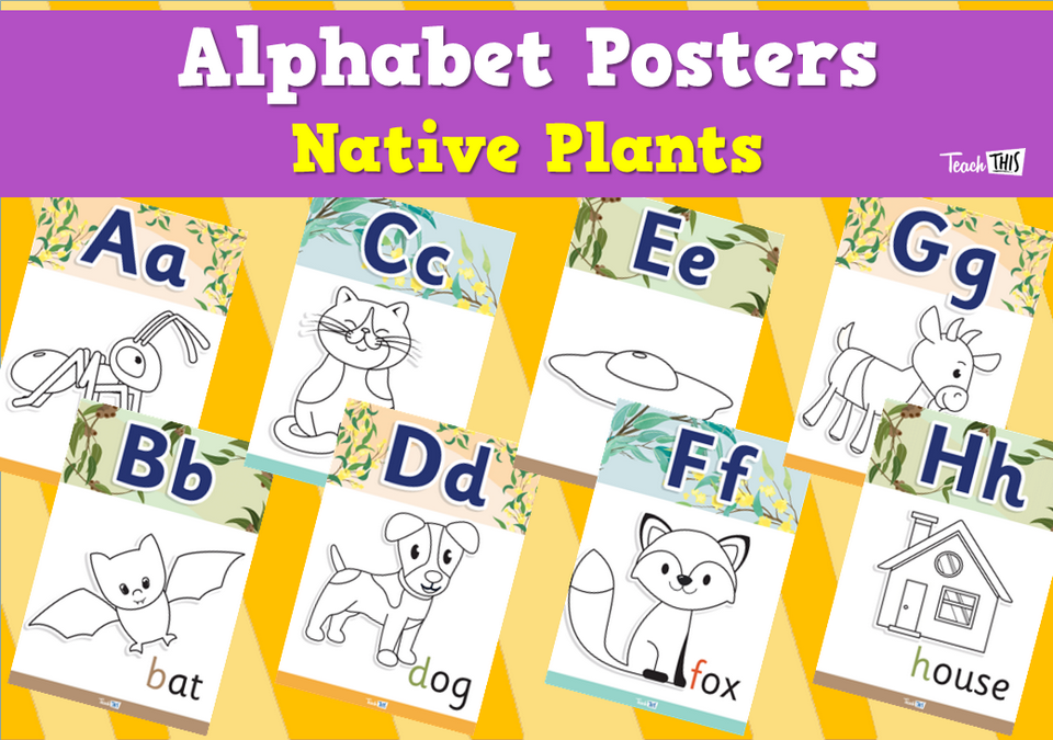 Alphabet Posters - Native Plants :: Teacher Resources and Classroom ...