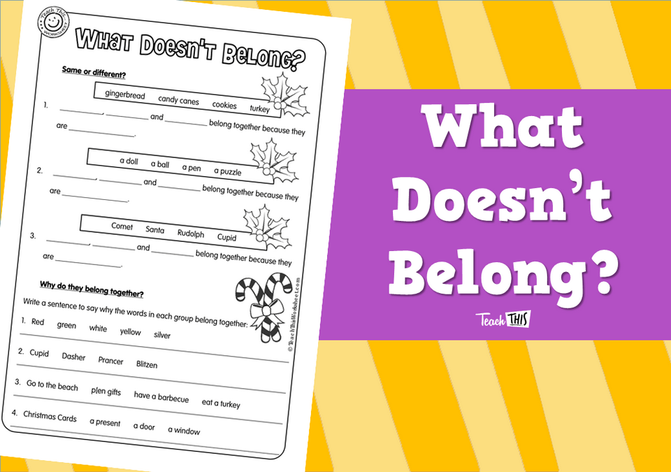 What Doesn't Belong? (2) :: Teacher Resources and Classroom Games ...
