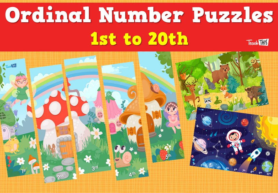 Ordinal Number Puzzles 1st to 20th :: Teacher Resources and Classroom ...