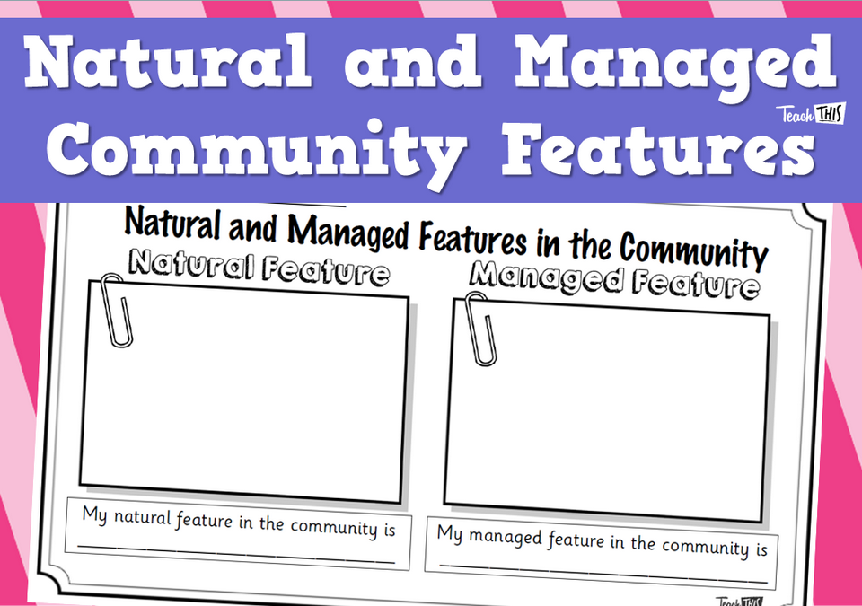 Natural and Managed Community Features - Worksheet :: Teacher Resources ...