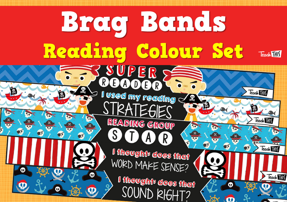 Brag Bands - Reading Colour Set :: Teacher Resources and Classroom ...