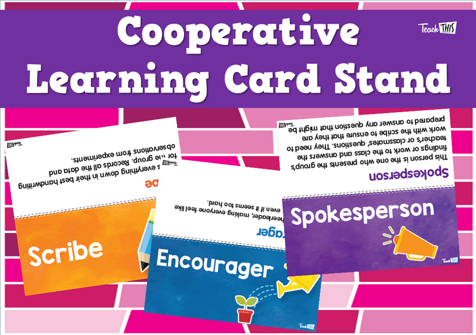 Cooperative Learning Card Stand :: Teacher Resources and Classroom ...