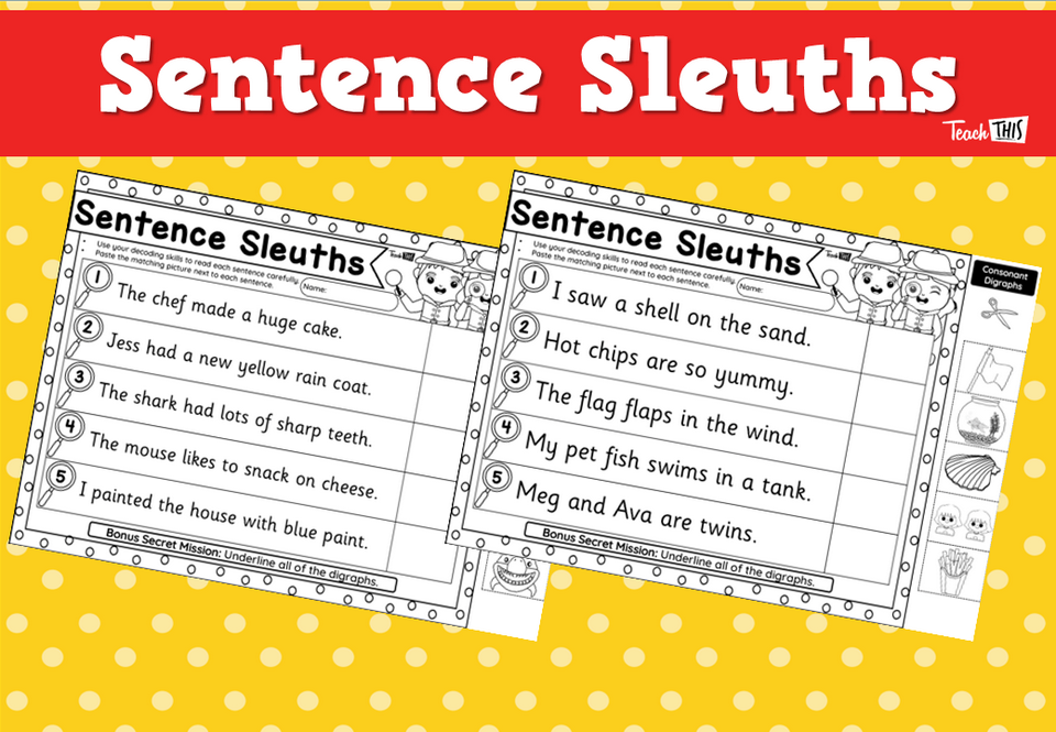 Sentence Sleuths :: Teacher Resources and Classroom Games :: Teach This
