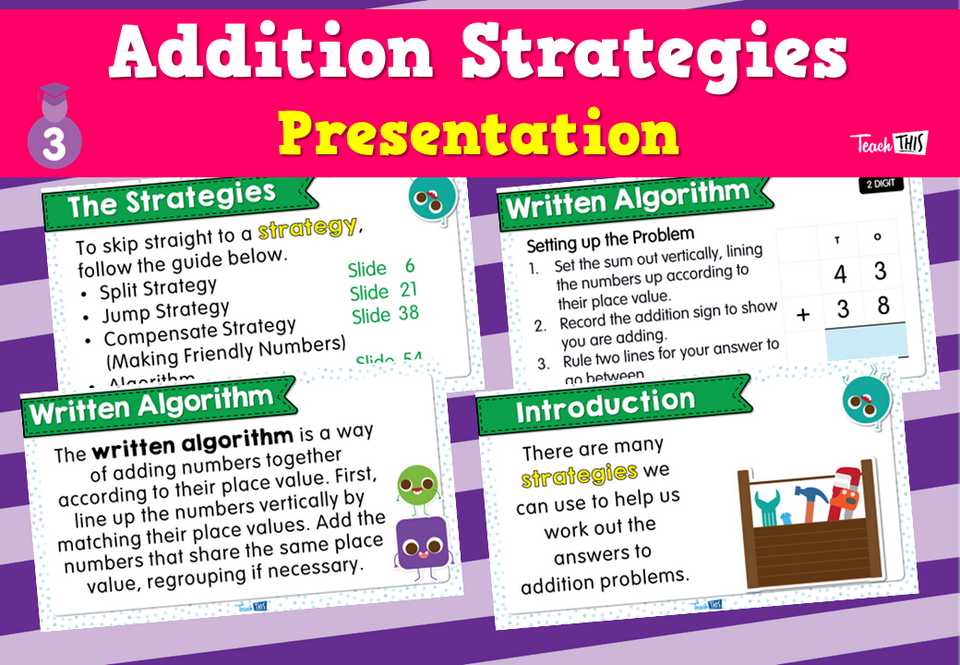 Addition Strategies - Presentation :: Teacher Resources and Classroom ...