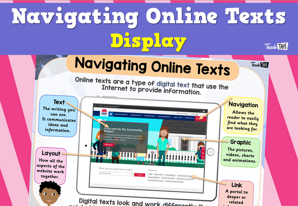 Navigating Online Texts Display :: Teacher Resources and Classroom ...