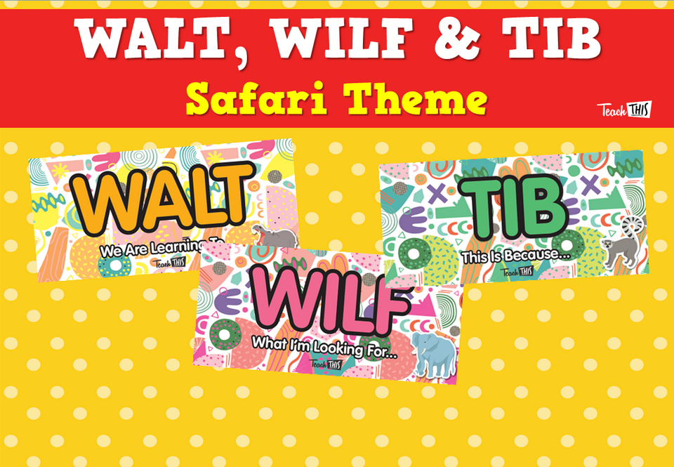 Walt Wilf And Tib Safari Theme Teacher Resources And Classroom Games Teach This