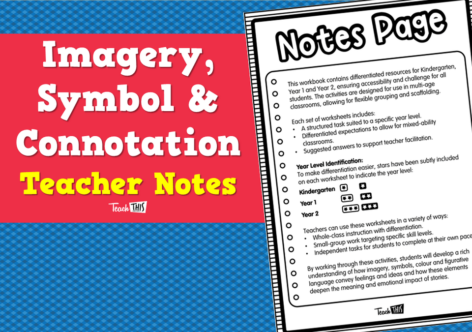 Imagery, Symbol & Connotation- Teacher Notes :: Teacher Resources and ...