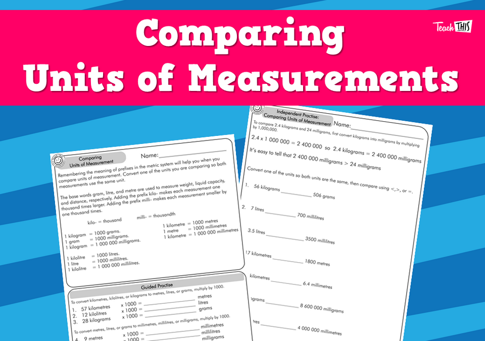 Comparing Units of Measurements :: Teacher Resources and Classroom ...