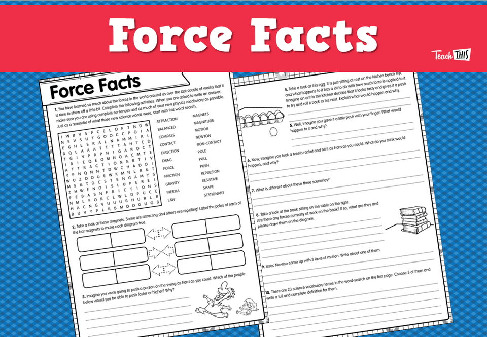 Force Facts :: Teacher Resources and Classroom Games :: Teach This