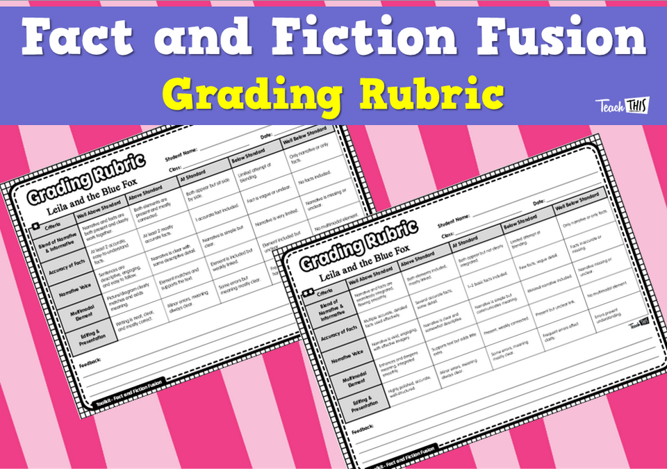Fact and Fiction Fusion - Grading Rubric :: Teacher Resources and ...