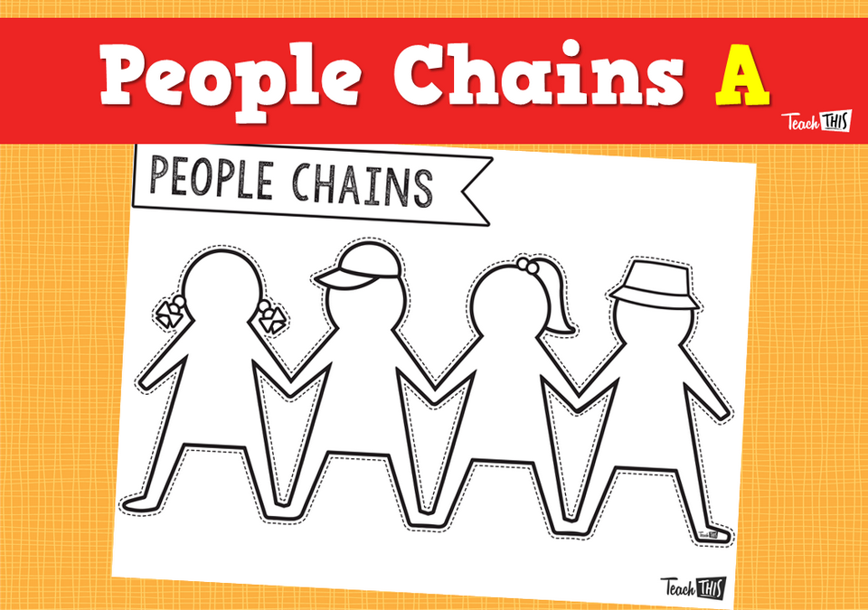 People Chains A :: Teacher Resources and Classroom Games :: Teach This