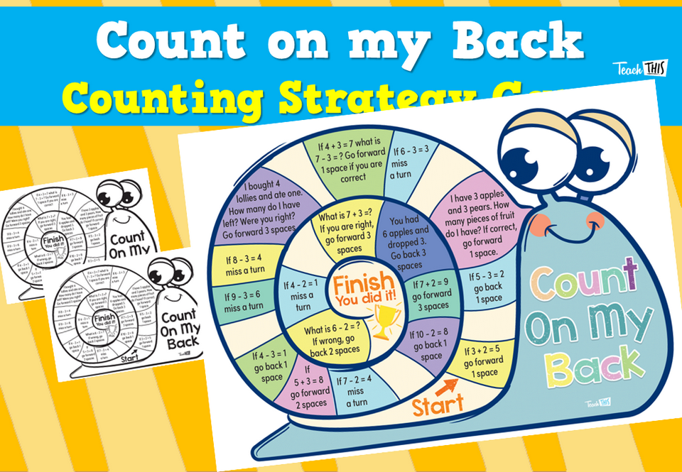 Count on my Back - Counting Strategy Game :: Teacher Resources and ...