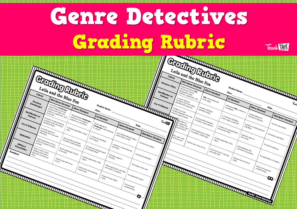 Genre Detectives - Grading Rubric :: Teacher Resources and Classroom ...