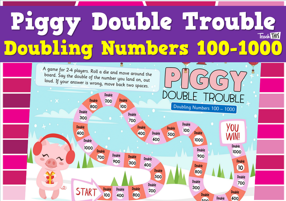 Piggy Double Trouble - Doubling Numbers 100-1000 :: Teacher Resources ...