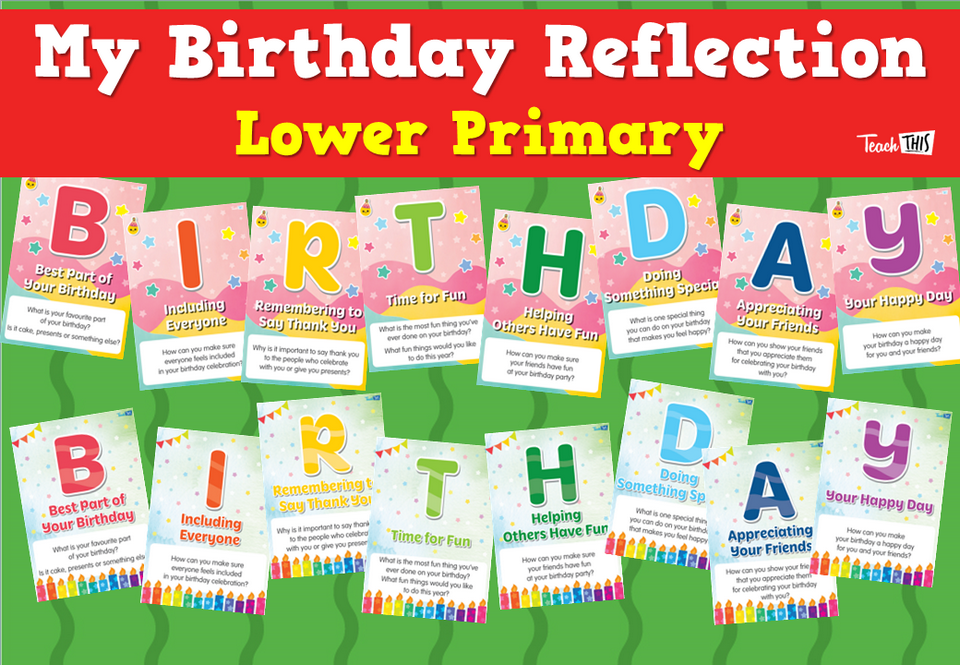 My Birthday Reflection - Lower Primary :: Teacher Resources and ...