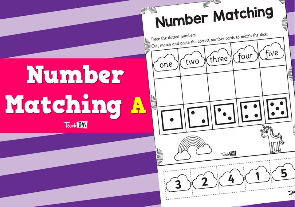 Number Matching - 1 to 5 :: Teacher Resources and Classroom Games ...