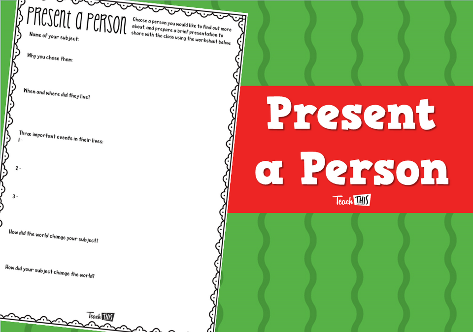 Present a Person :: Teacher Resources and Classroom Games :: Teach This