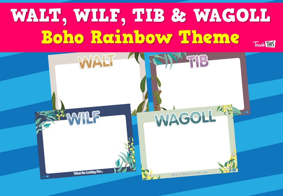 WALT, WILF, TIB, WAGOLL Posters - Eucalyptus Theme :: Teacher Resources ...