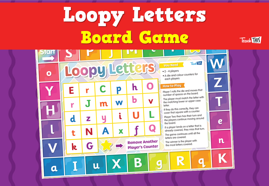 Loopy Letters - Board Game :: Teacher Resources and Classroom Games ...