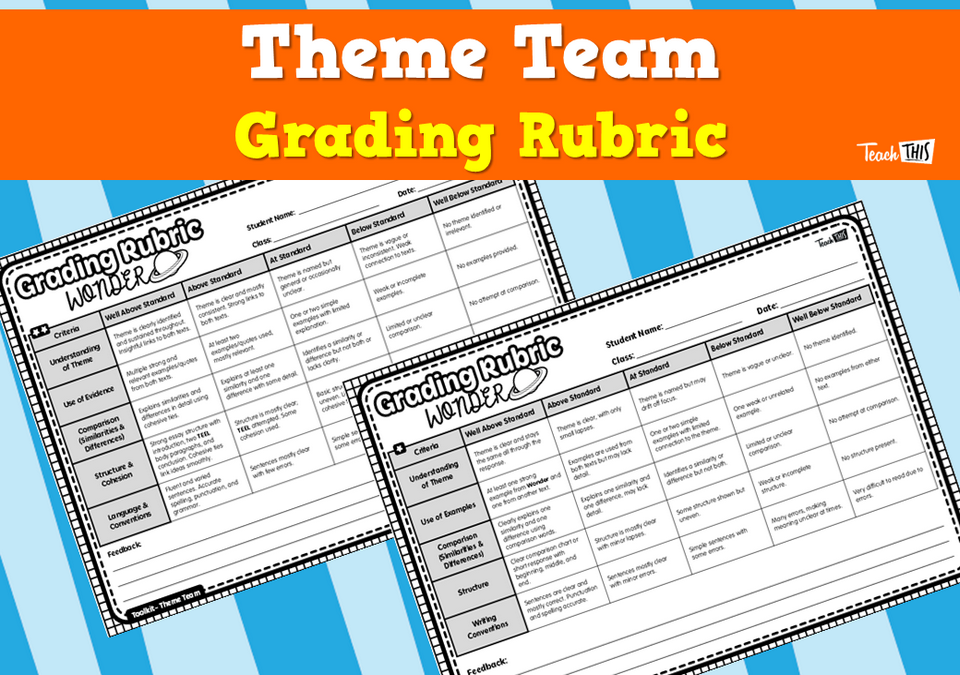 Theme Team - Grading Rubric :: Teacher Resources and Classroom Games ...