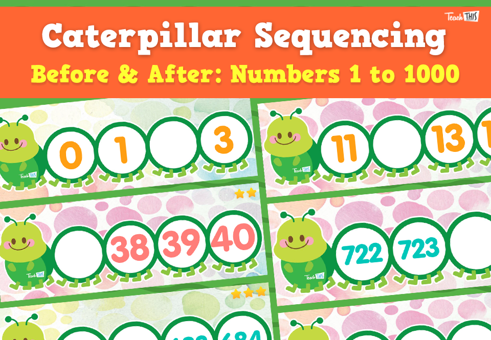 Caterpillar -Number Sequencing :: Teacher Resources and Classroom Games ...
