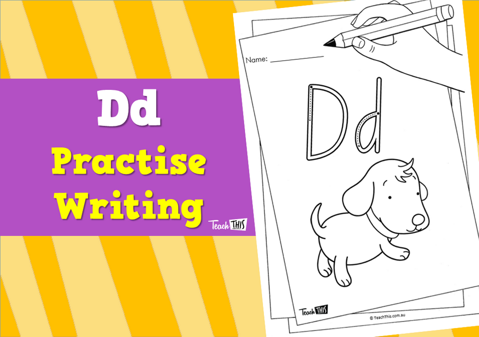 Dd - Practise Writing :: Teacher Resources and Classroom Games :: Teach ...