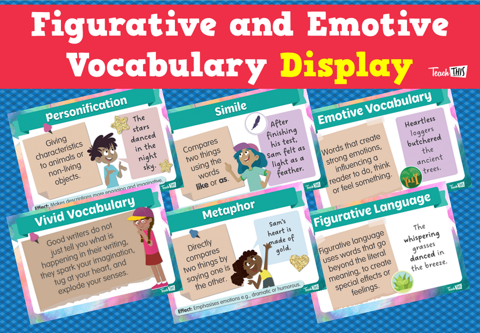 Figurative and Emotive Vocabulary - Display :: Teacher Resources and ...