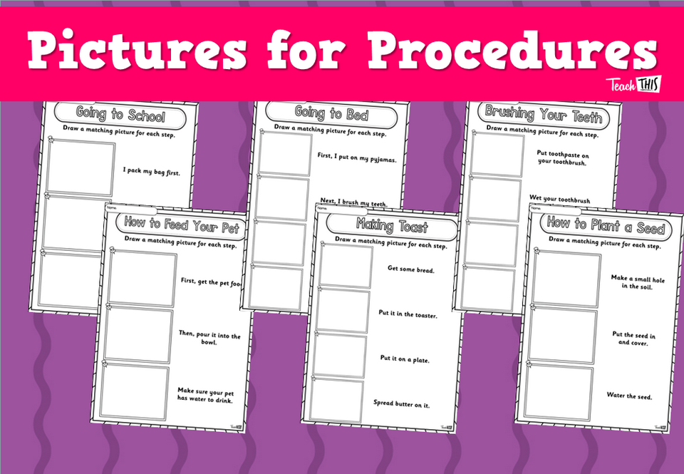 Pictures for Procedures :: Teacher Resources and Classroom Games ...