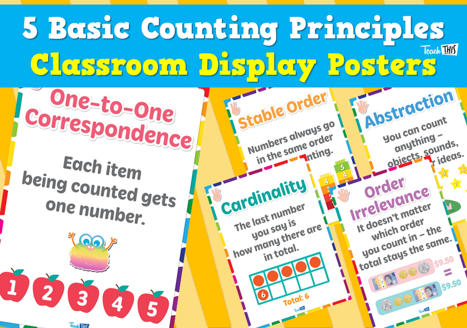 5 Basic Counting Principles - Classroom Display Posters :: Teacher Resources and Classroom Games ...
