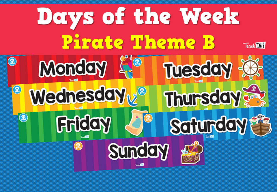 Days of the Week - Pirate Theme B :: Teacher Resources and Classroom ...