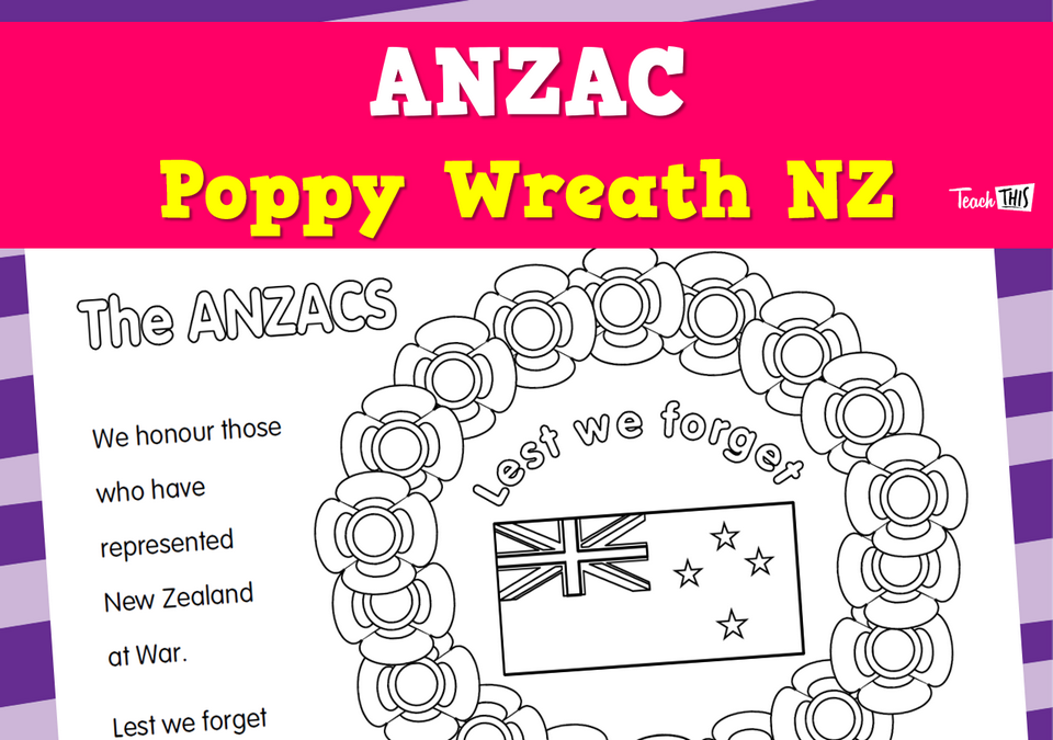 ANZAC Poppy Wreath - NZ :: Teacher Resources and Classroom Games ...