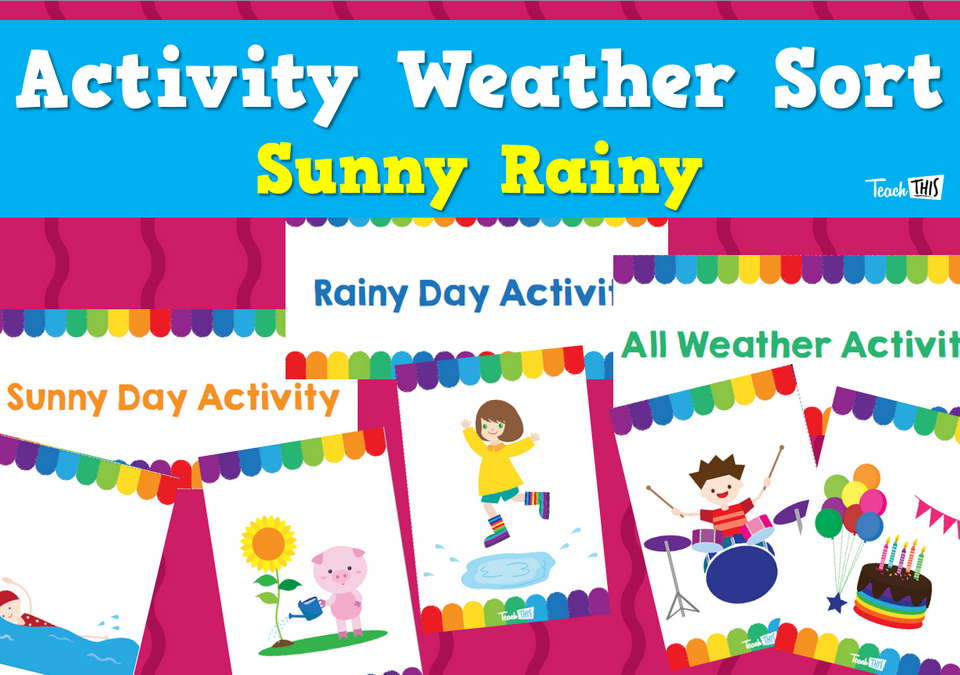Activity Weather Sort Sunny Rainy :: Teacher Resources and Classroom ...