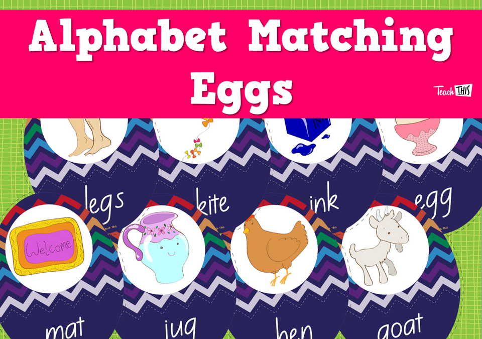 Alphabet Matching Eggs :: Teacher Resources and Classroom Games ...