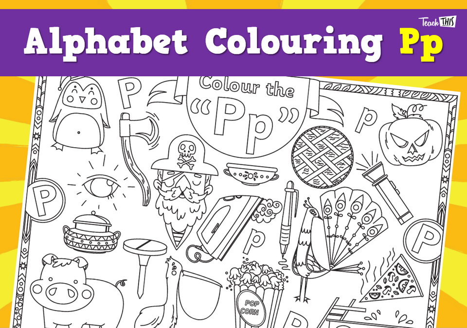 Alphabet Colouring Pp :: Teacher Resources and Classroom Games :: Teach ...