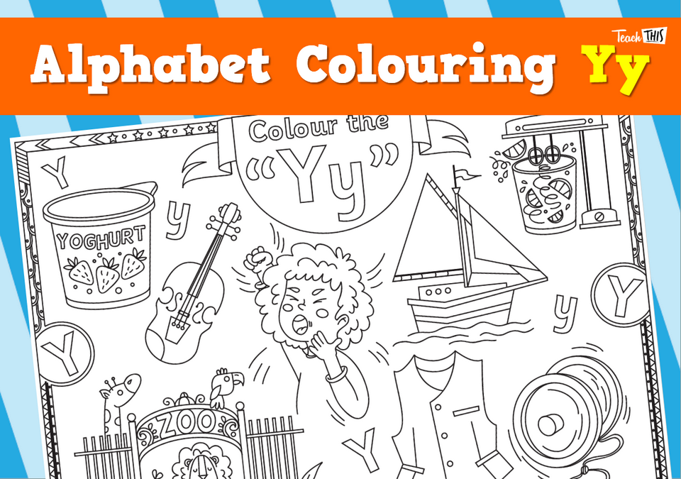 Alphabet Colouring Yy :: Teacher Resources and Classroom Games :: Teach ...