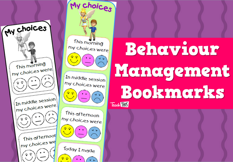 Behaviour Management Bookmarks :: Teacher Resources and Classroom Games ...