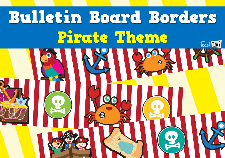 Bulletin Board Borders - Pirate 1 :: Teacher Resources and Classroom ...