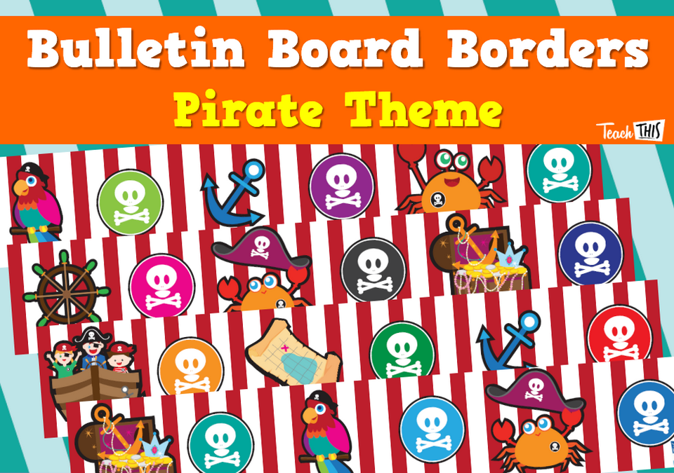 Bulletin Board Borders - Pirate 2 :: Teacher Resources and Classroom ...