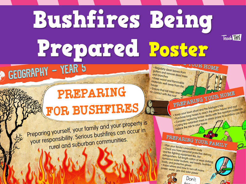 Bushfires Being Prepared Posters :: Teacher Resources and Classroom ...
