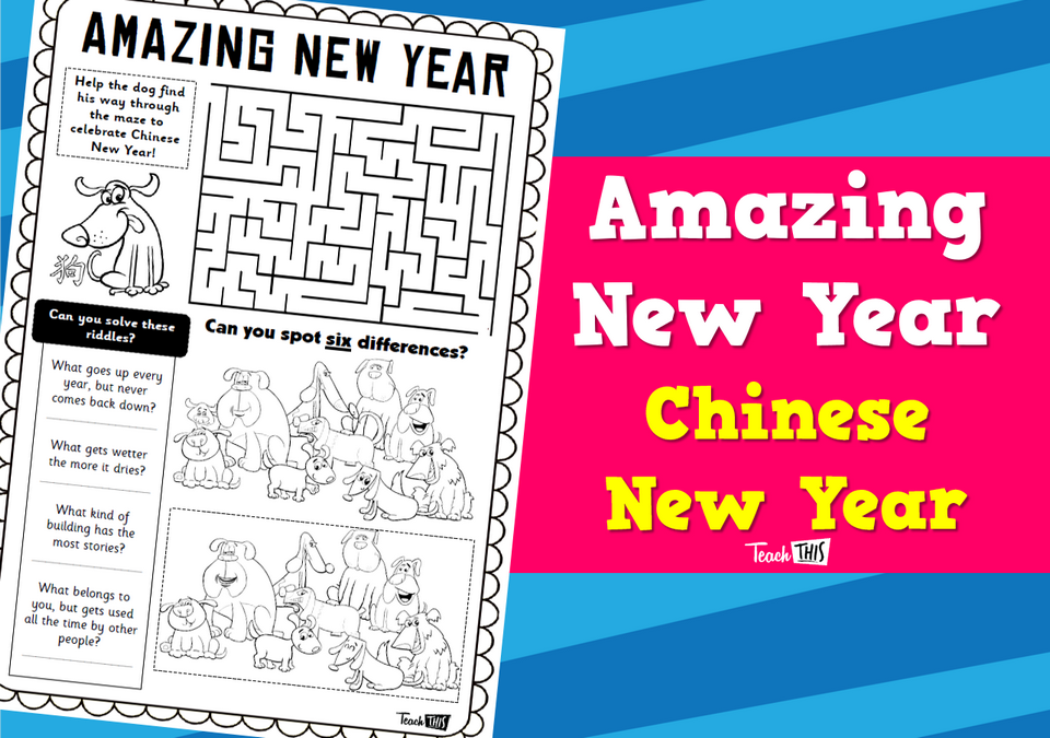 Chinese New Year - Maze & Puzzles :: Teacher Resources and Classroom ...