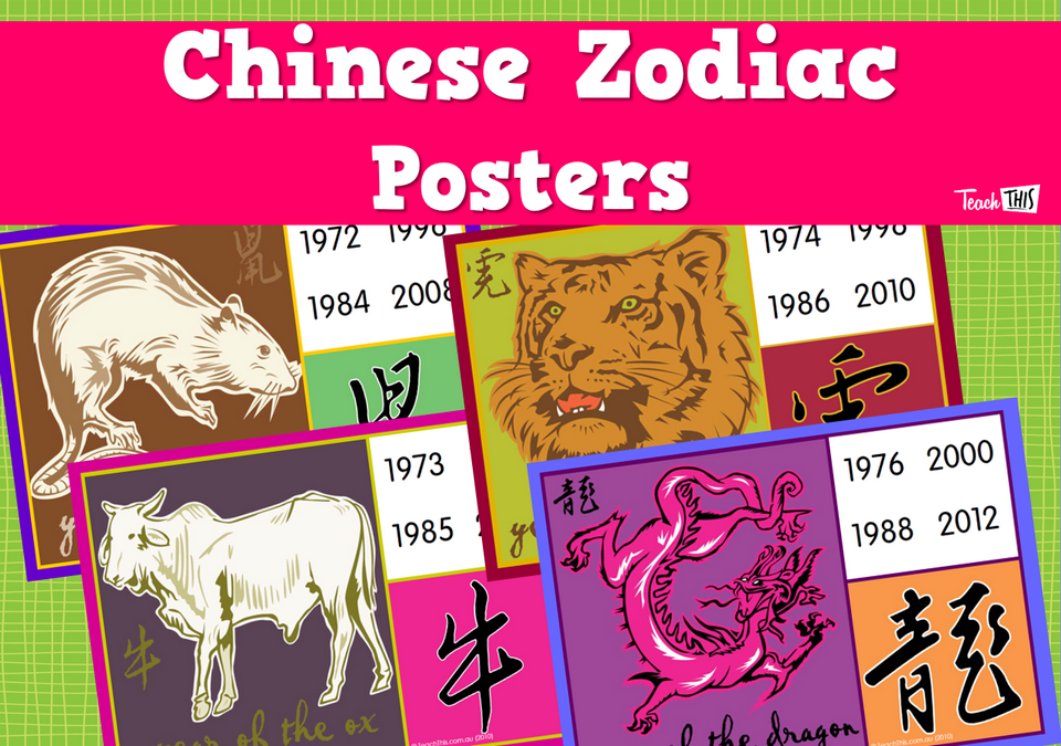 Chinese Zodiac Posters :: Teacher Resources and Classroom Games ...