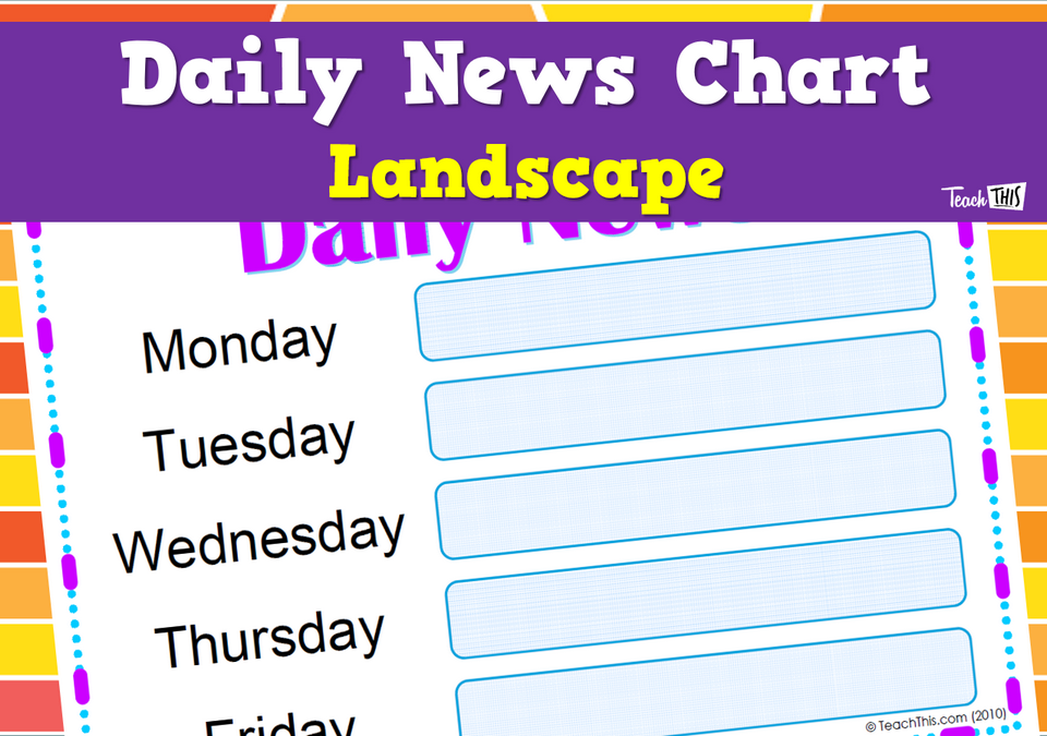 Daily News Chart - Landscape :: Teacher Resources and Classroom Games ...