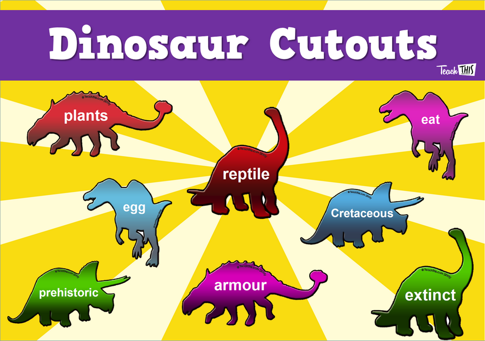 Dinosaur Cutouts :: Teacher Resources and Classroom Games :: Teach This