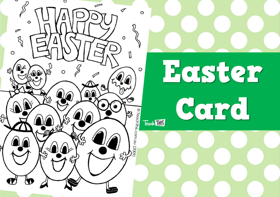 Easter Card :: Teacher Resources and Classroom Games :: Teach This