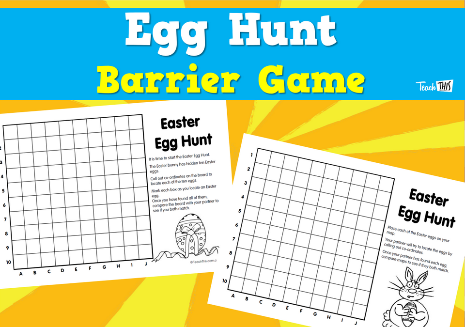 Egg Hunt - Barrier Game :: Teacher Resources and Classroom Games ...